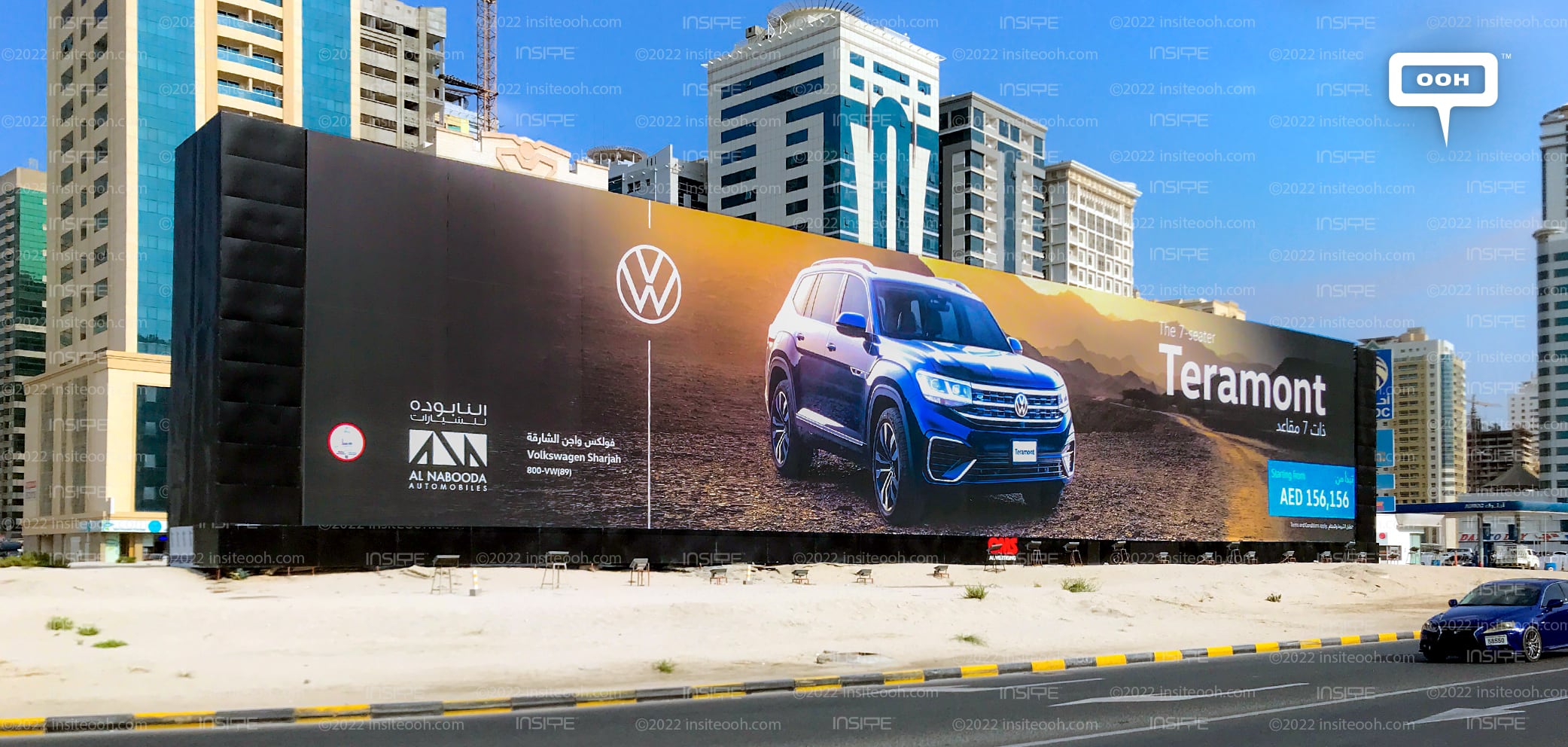 Al Nabooda Automobiles Advertises the 7 Seater Teramont Using Outdoor ...