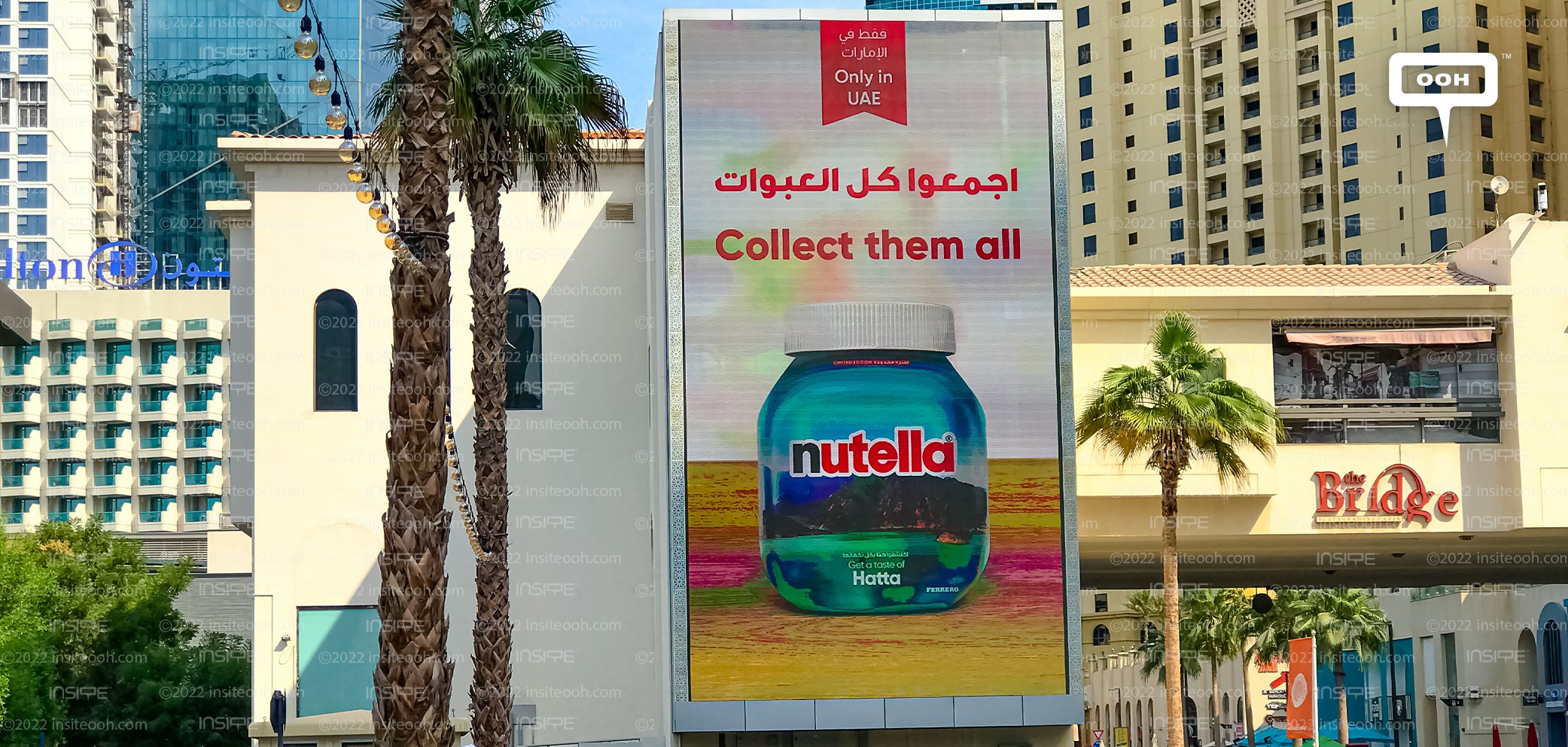 Get a Taste of UAE locations in the Limited Edition Nutella Jars Leveraged through Dubai’s DOOH ...