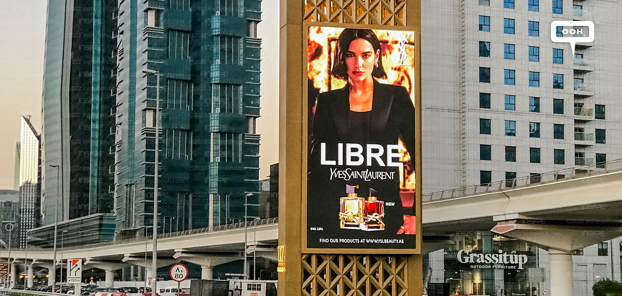 YSL Fires Up Dubai’s OOH Scene With Their LIBRE Fragrances, Featuring ...