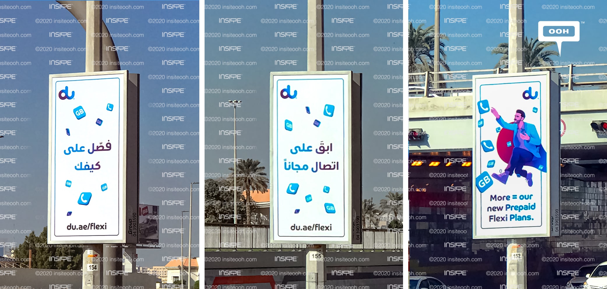 Du hits the billboards of Dubai to present its new "Prepaid Flexi Plans ...