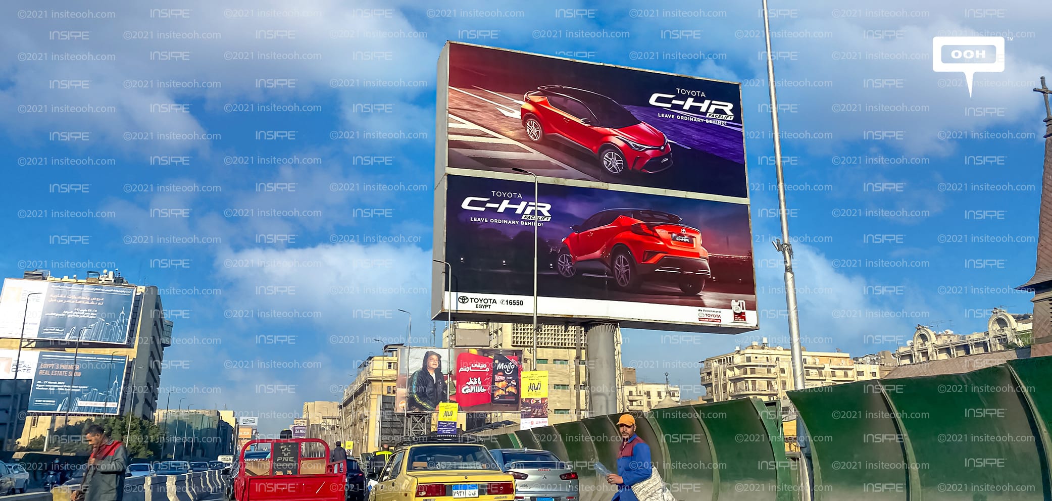 Toyota brings up the new Toyota C-HR 2021 on Cairo's billboards ...