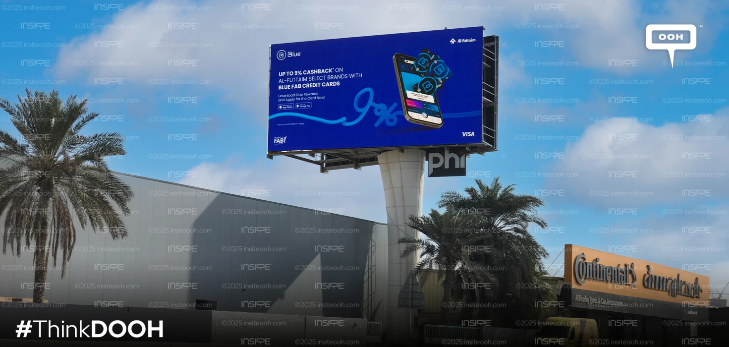 Dubai's High-Tech Digital Screens welcome Blue FAB Credit Card - INSITE ...