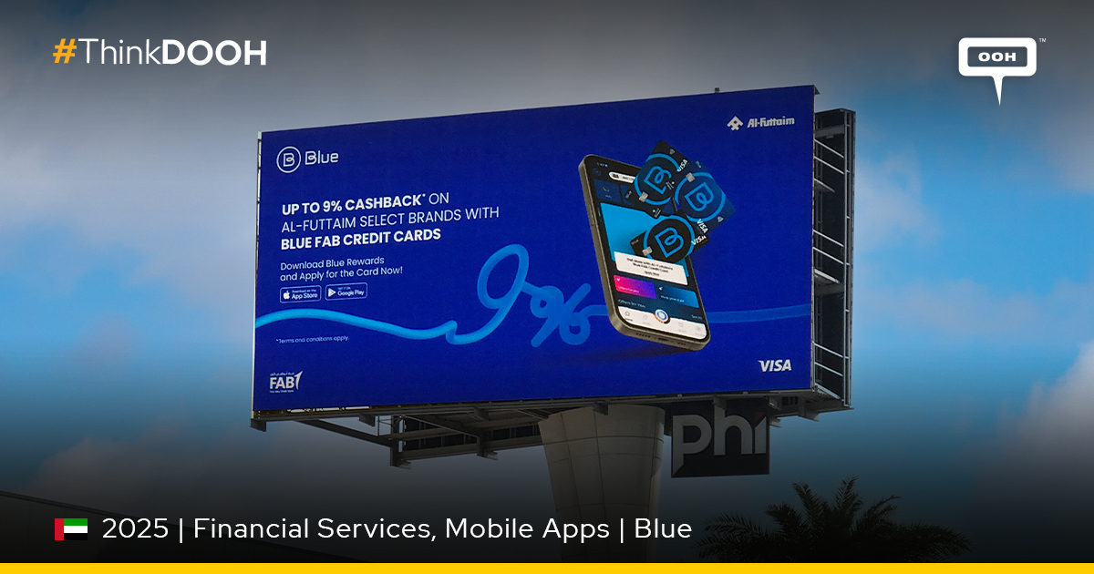 Dubai's High-Tech Digital Screens welcome Blue FAB Credit Card - INSITE ...