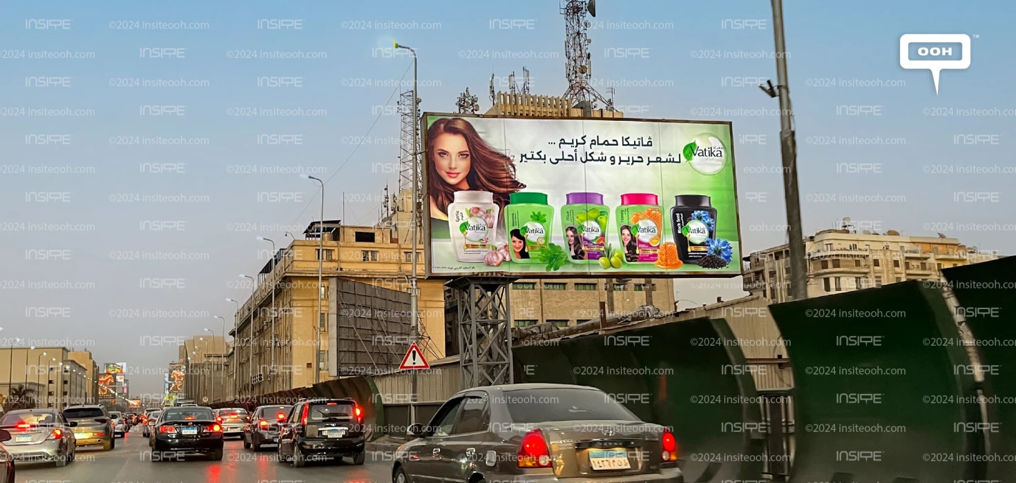 Vatika Hair Mask for Silky Hair on Cairo's OOH Advertising Billboards ...