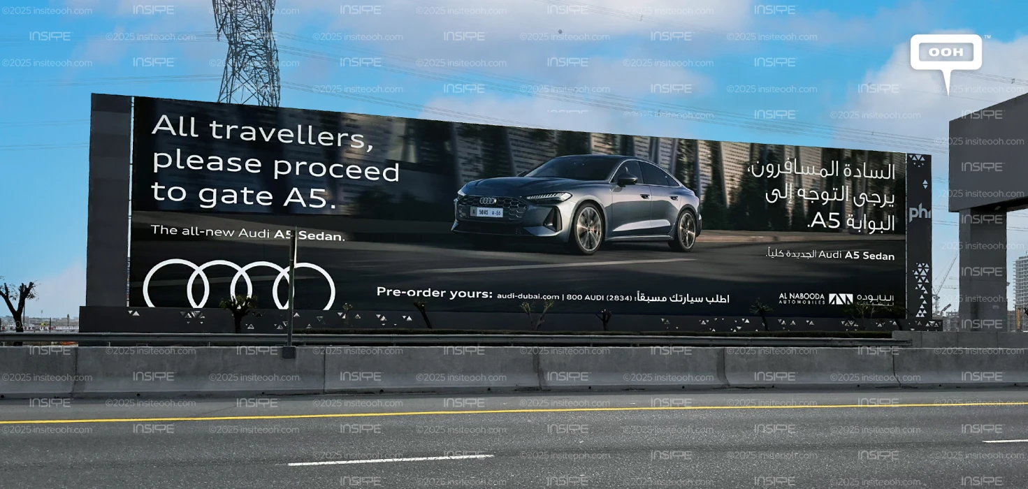 Audi A5 An Engaging Message with Clever Play on Dubai's Billboards ...