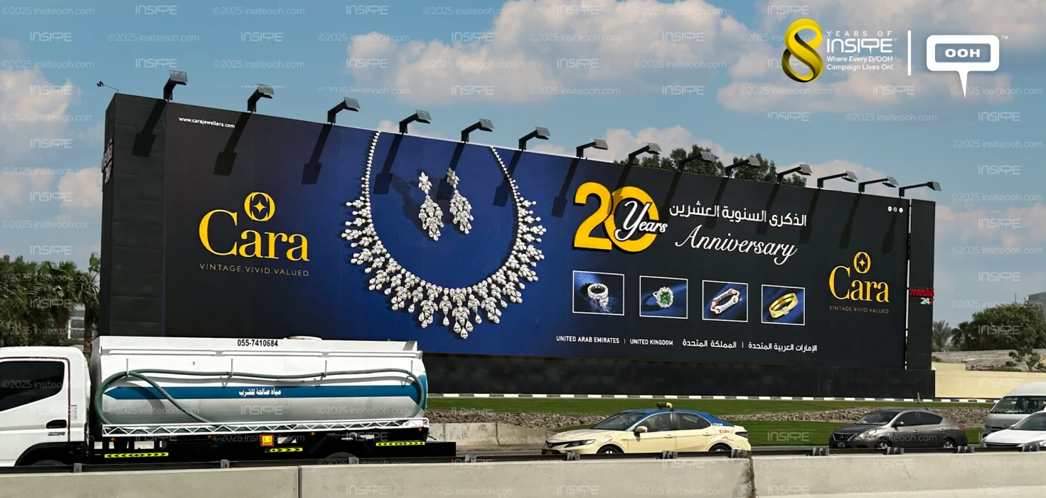 Cara Jewellery 20th Anniversary Scooping up panache on Dubai's OOH ...