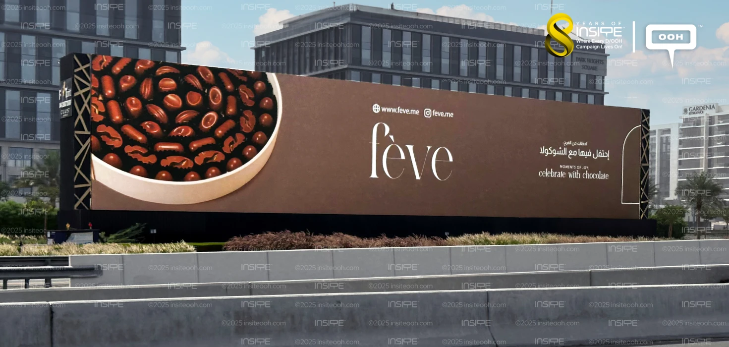 Fève, where Every Disc is a Celebration of Chocolate, OOH Campaign ...