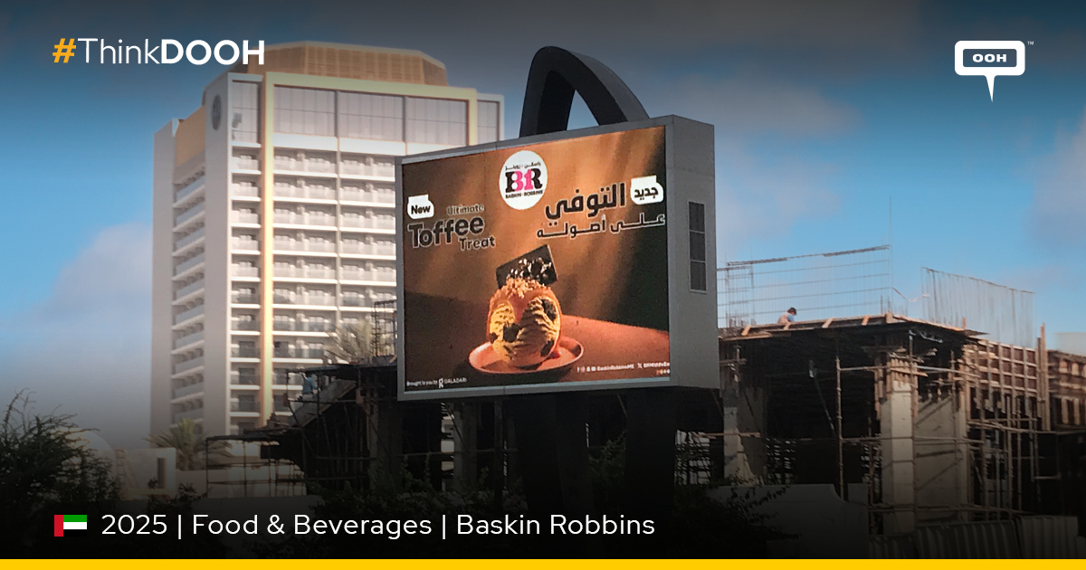 Sweet Screens Ahead: Baskin Robbins Launches Toffee Flavor in UAE via Digital Billboards ...