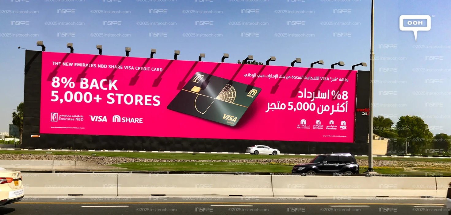 Emirates NBD’s Bold 8% Cashback Campaign Dominates UAE Billboards ...