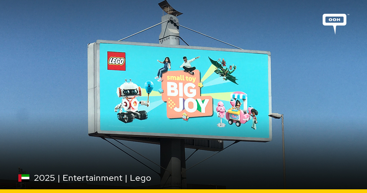 Dubai's OOH Billboards Get a Dose of Happiness: Lego's "Small Toy Big ...