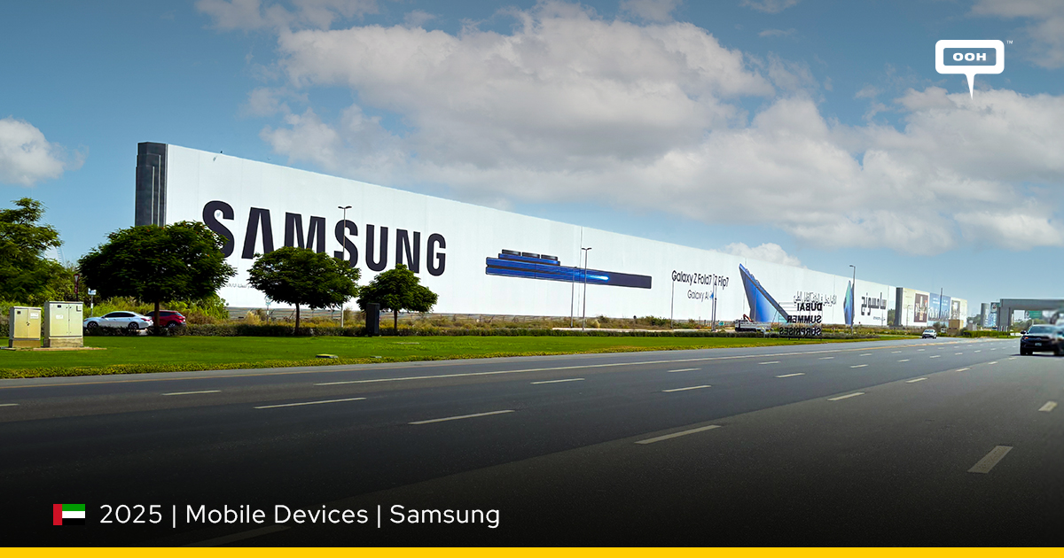 Samsung’s Folded, Flipped, and Blown Up Across UAE Billboards - INSITE ...