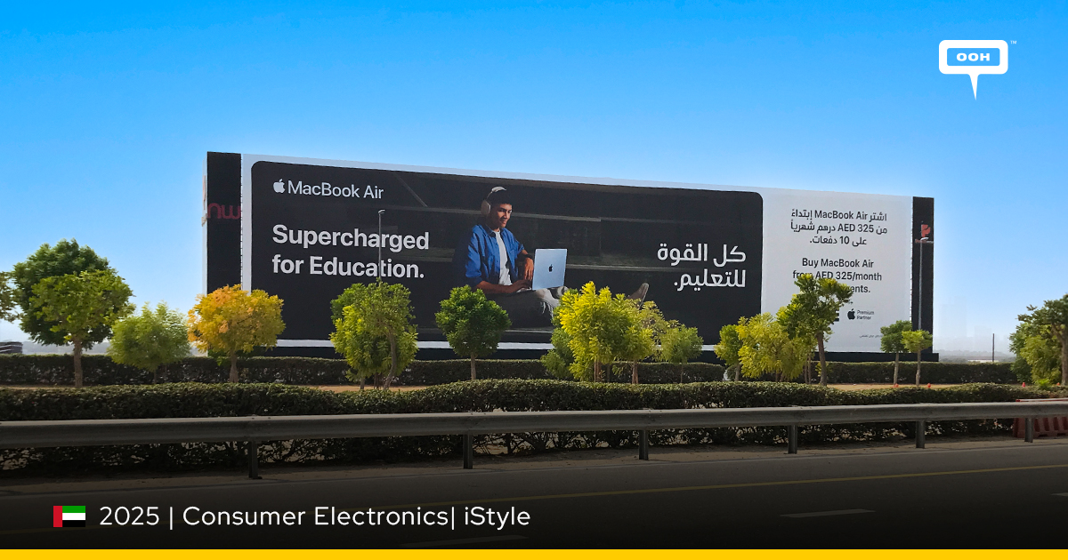 Apple and iSTYLE Return to UAE Roads with the MacBook Air - INSITE OOH Media Platform