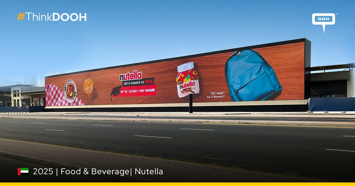 Nutella Is Back With A Promotional DOOH Campaign Celebrating Back-To ...