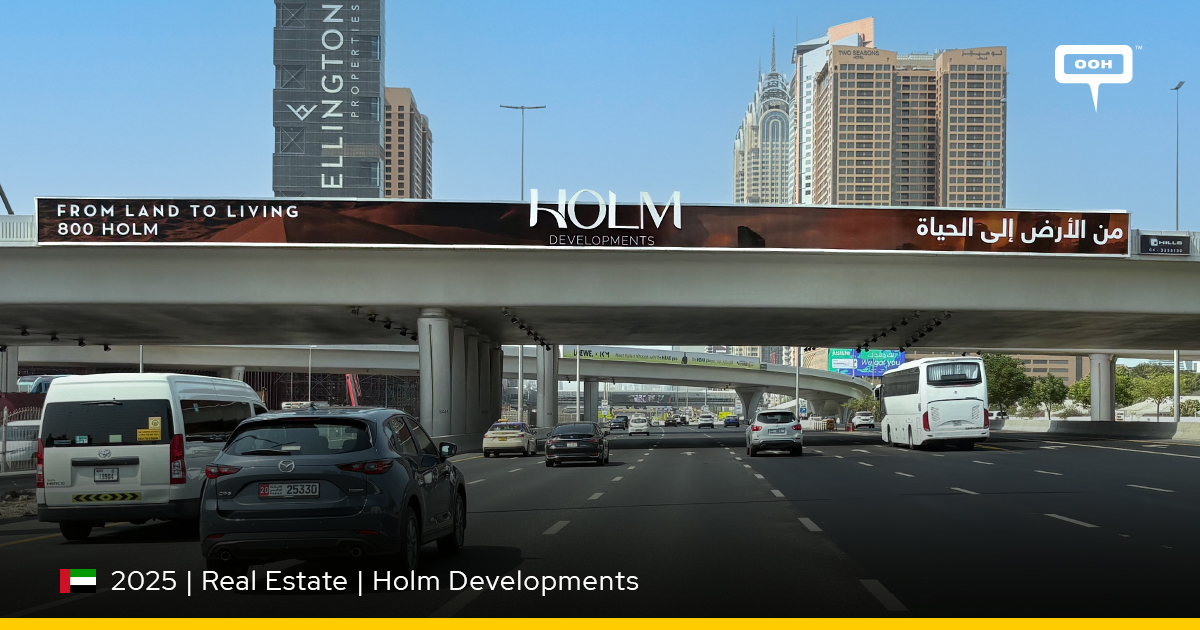 HOLM Developments Carves Its Place on Dubai’s Die-Cut Billboards - INSITE OOH Media Platform