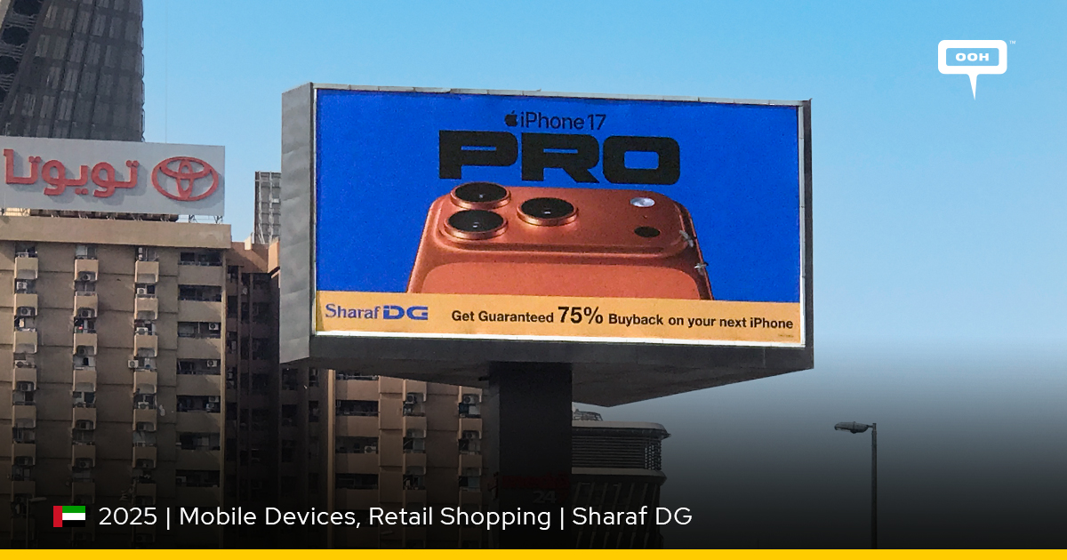 Sharaf DG's New OOH Campaign Offers Buyback Deals on the iPhone 17 Pro ...
