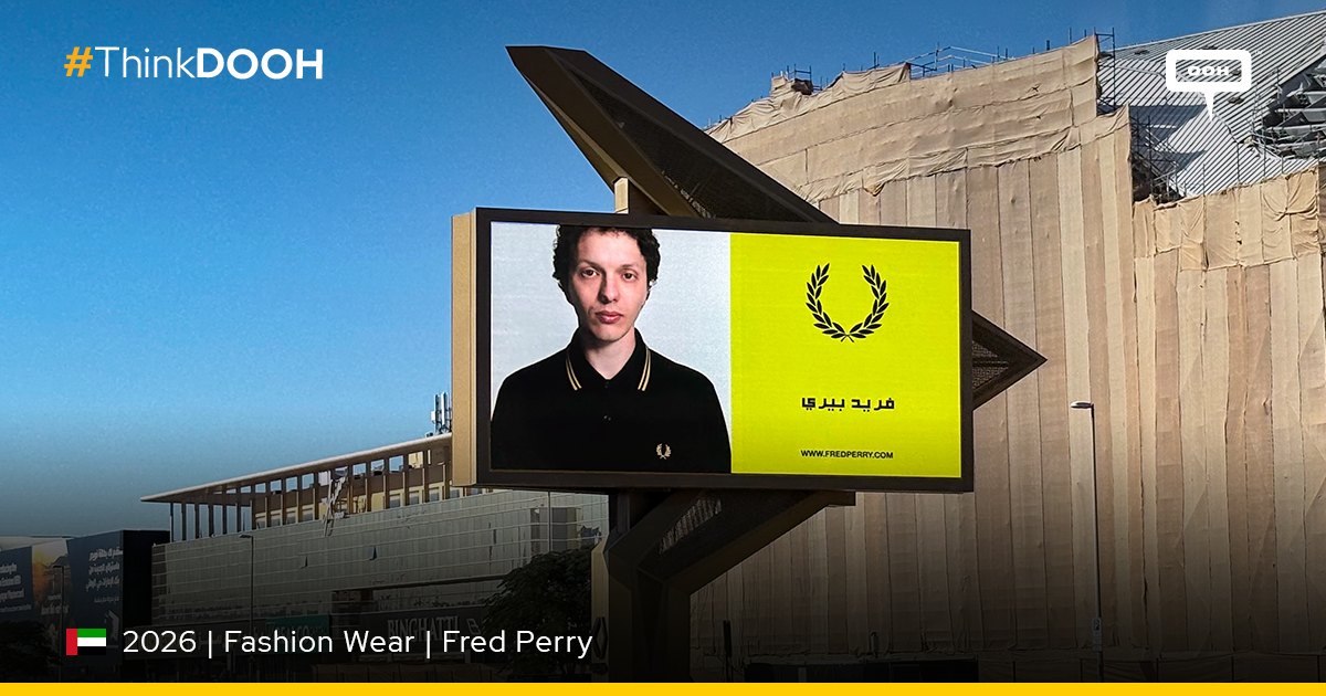 Quiet Confidence at Full Scale via Fred Perry’s New UAE Billboard ...