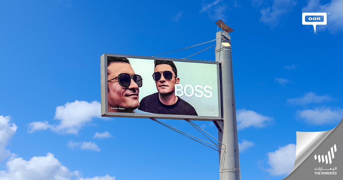 Orlando Bloom Takes the Spotlight on Dubai's Billboard, Sporting The ...
