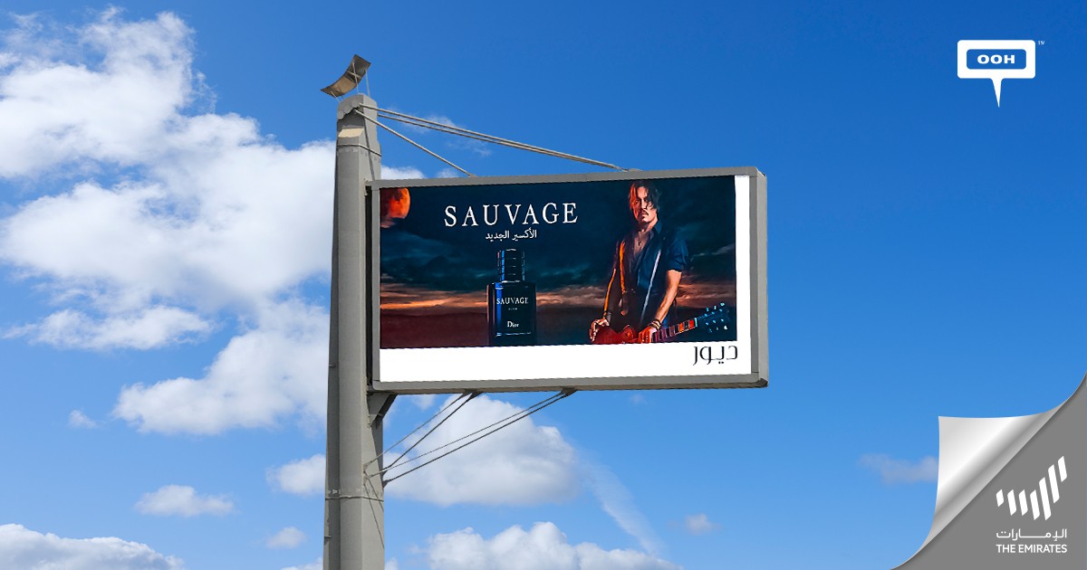 Johnny Depp glams Up on Dubai's Billboards, as the Face of Dior New ...