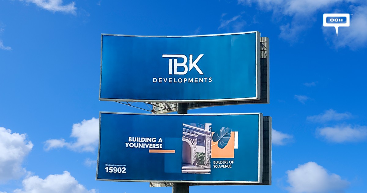 Tabarak Developments Rebrands Its Identity on Cairo's Billboards; TBK DEVELOPMENTS - INSITE OOH ...