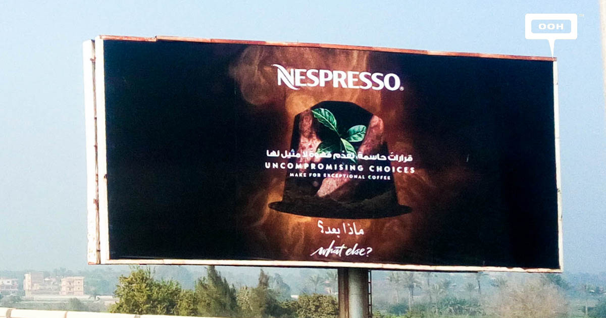 Nespresso hits the roads of Greater Cairo with conceptual branding - INSITE OOH Media Platform