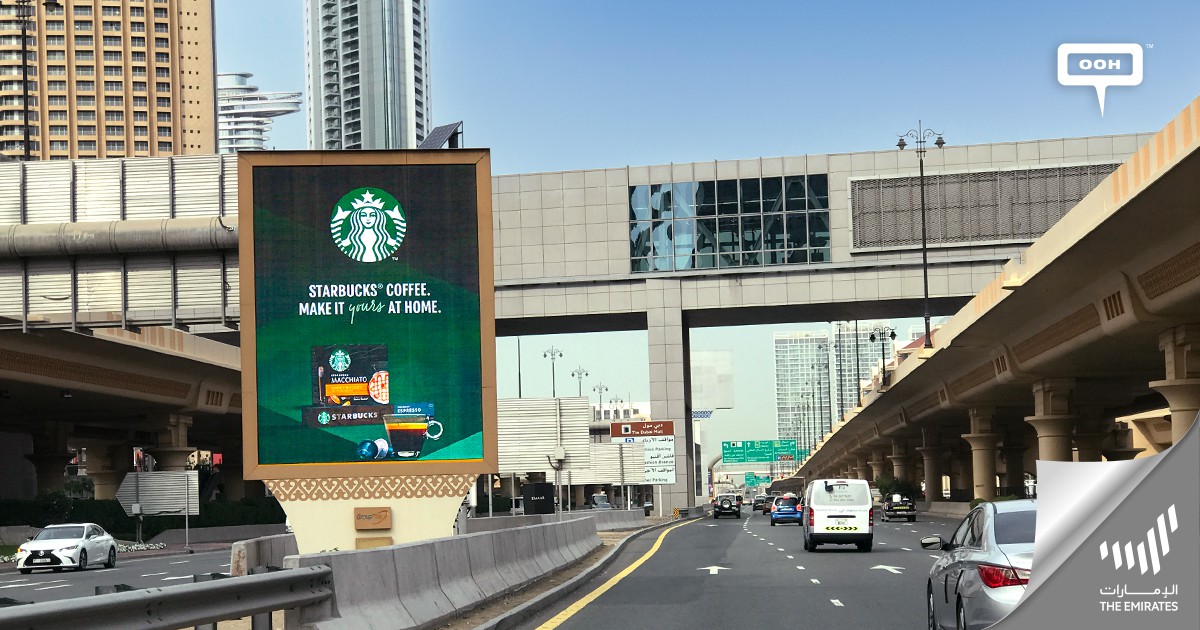 Starbucks Promotes a Portable Coffee Experience in Its Latest Dubai OOH ...