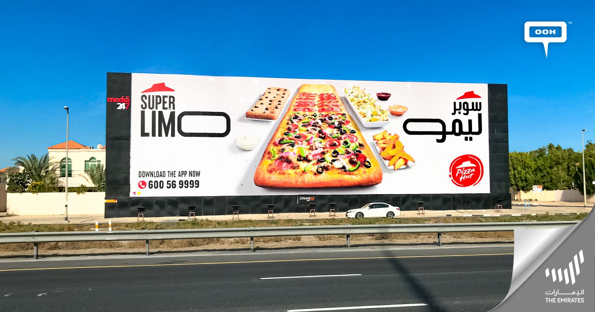 Your Favorite Limo by Pizza Hut Had To Make A Stop Up on UAE’s OOH ...
