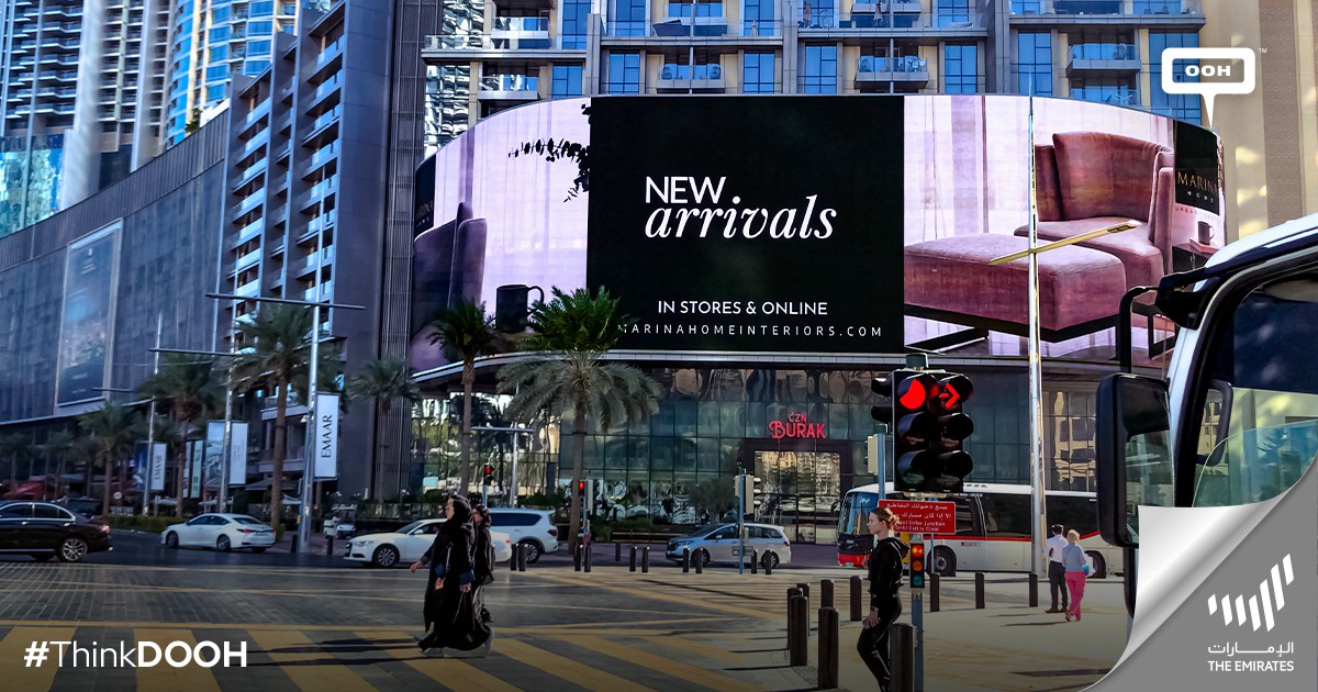 Marina Home's DOOH Campaign Unveils New Interiors Collection As They ...