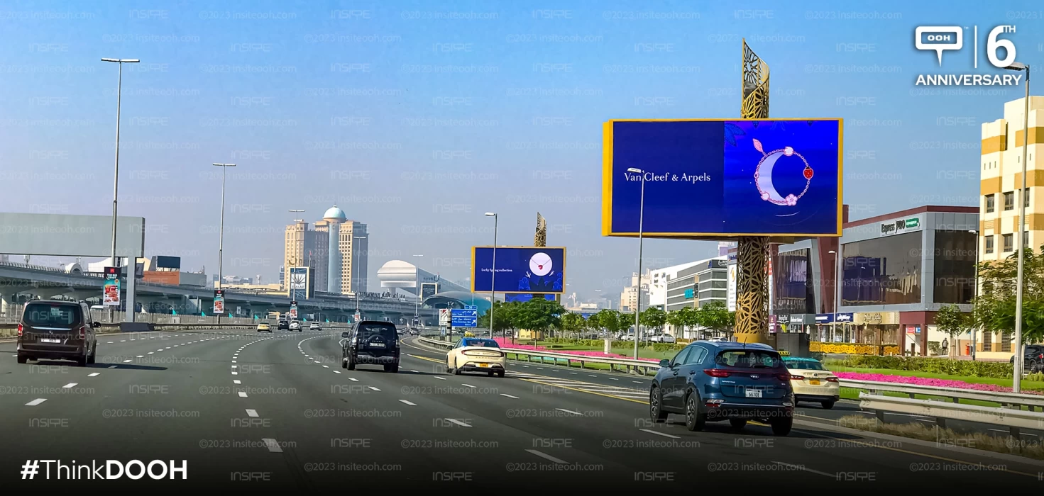 Lucky Spring Collection: Van Cleef & Arpels New OOH Campaign Shines on Dubai’s Digital Screens ...