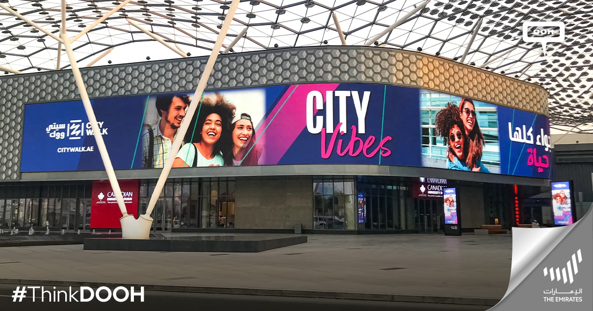 Explore Vibes Full of Life at City Walk’s City Vibes, Advertised on Dubai’s DOOH - INSITE OOH ...