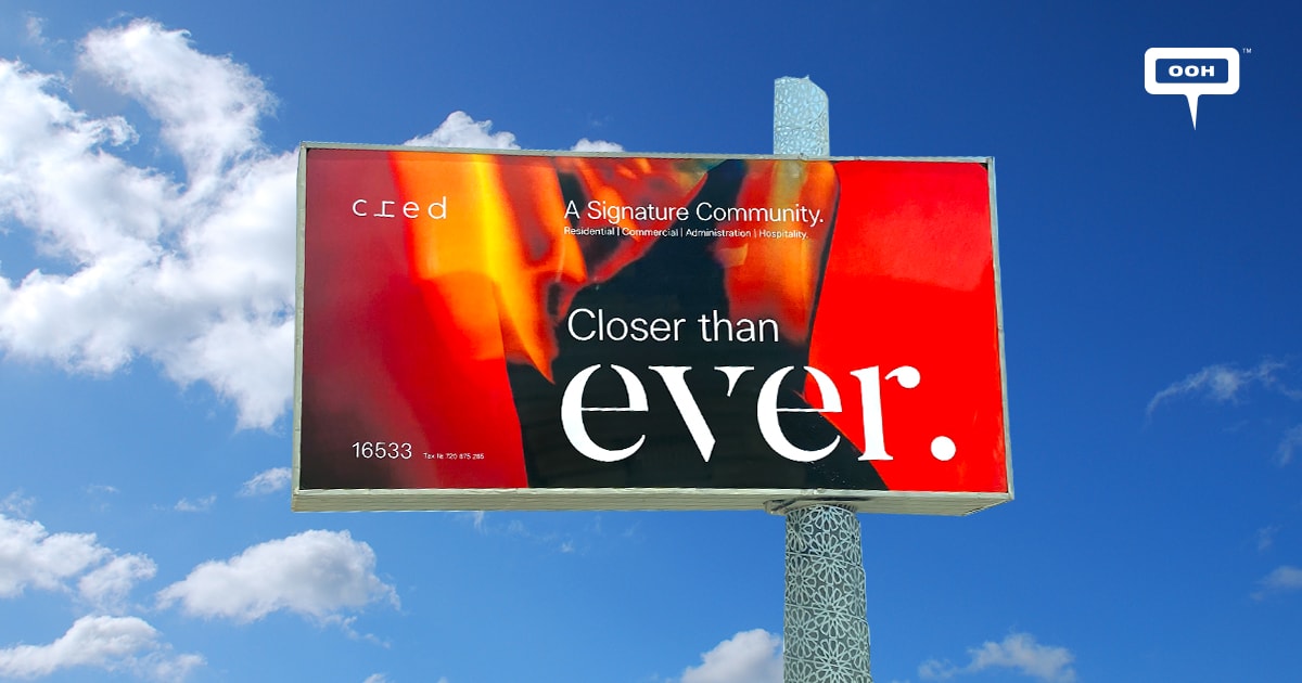 Cred's "Closer than ever." Outdoor Campaign Takes Over Cairo's Out-of ...