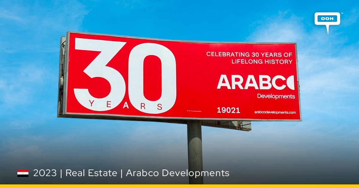 Arabco Developments Celebrates 30th Anniversary on Greater Cairo's OOH ...