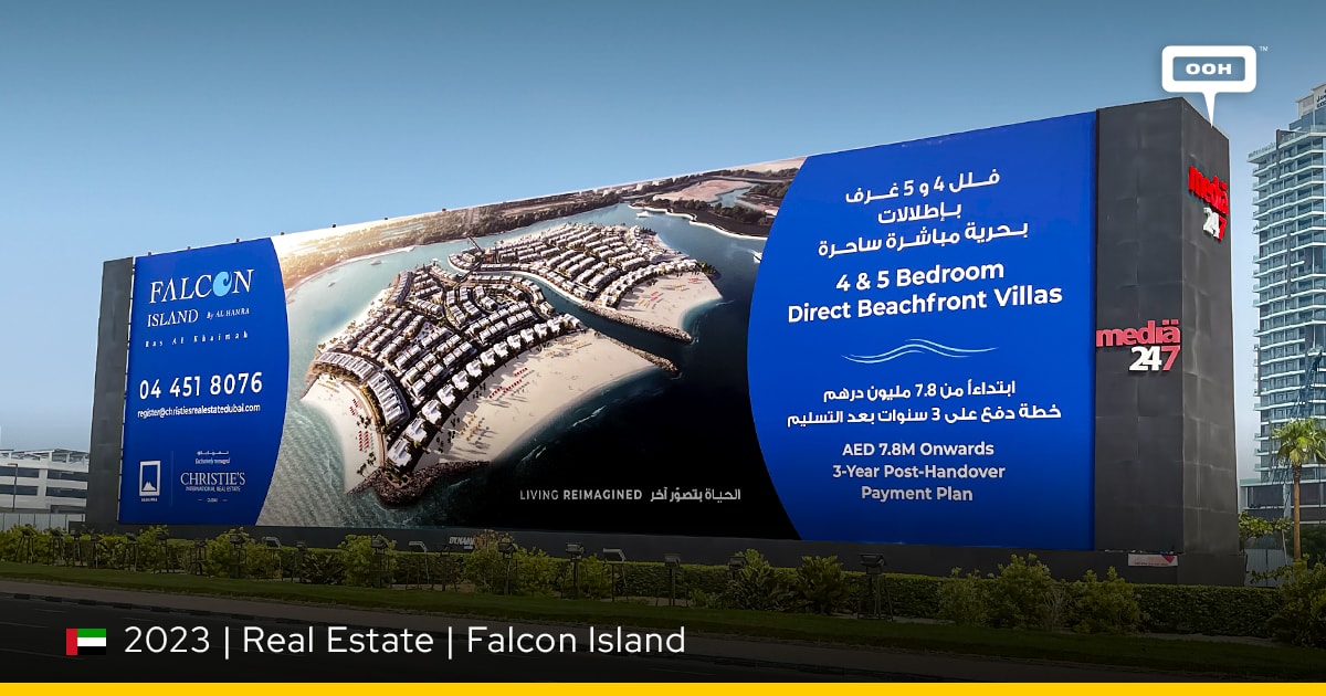 Falcon Island by Al Hamra Billboards in UAE Gives Living a Brand New Image - INSITE OOH Media ...