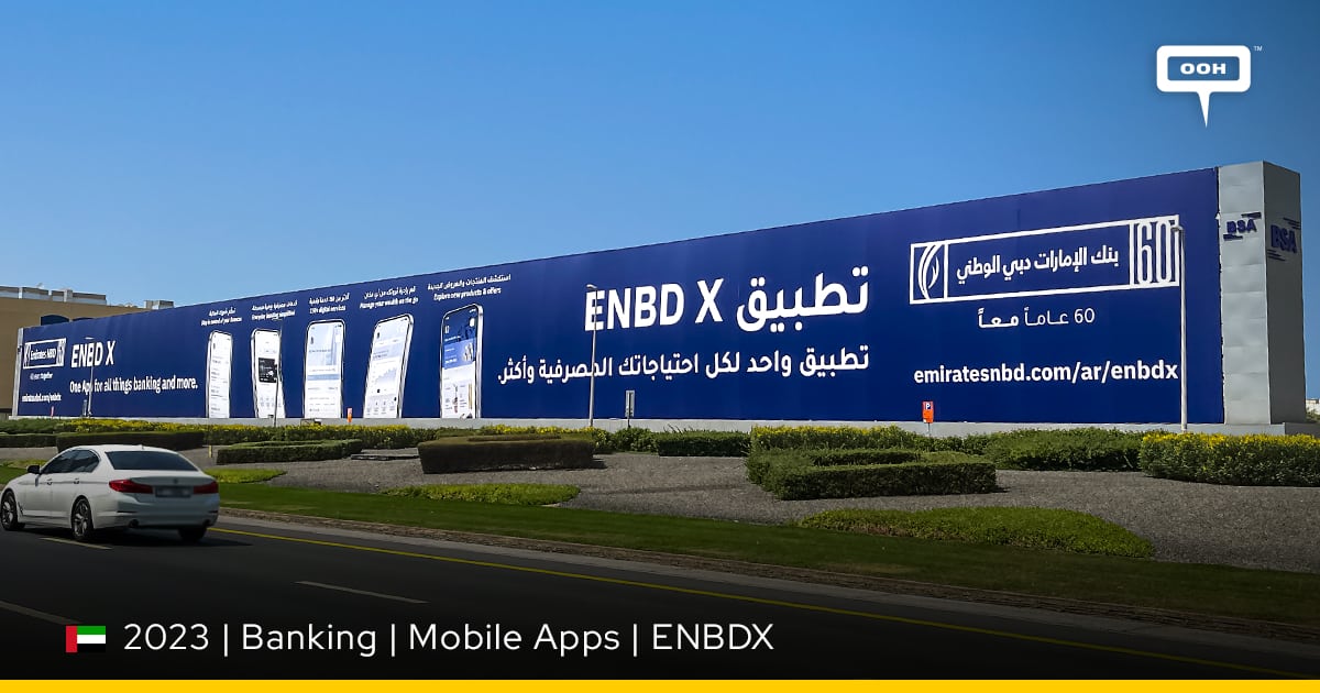 Control your Finances with ENBD X Mobile Banking App on Dubai's OOH ...