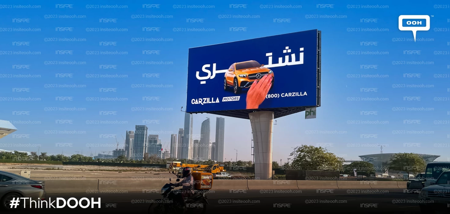 Carzilla Motors’ Blue Out-of-Home Campaign to Count The Brand's Benefits - INSITE OOH Media Platform