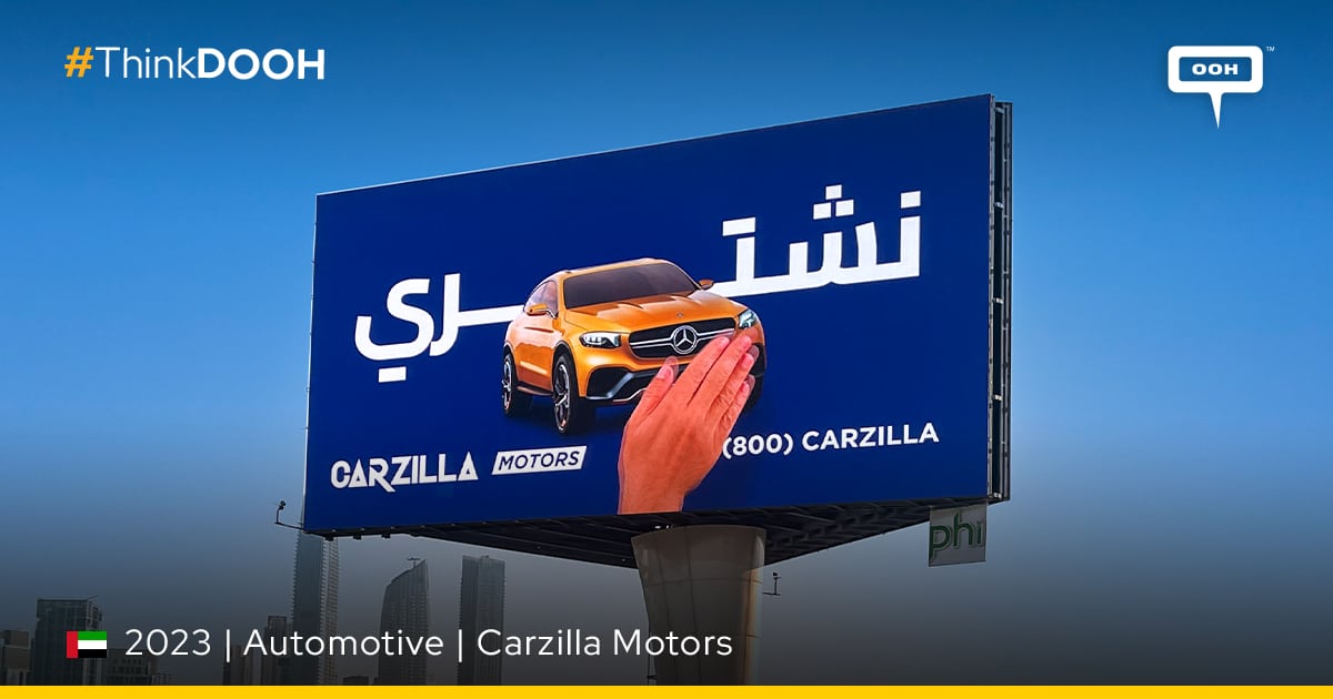 Carzilla Motors’ Blue Out-of-Home Campaign to Count The Brand's ...