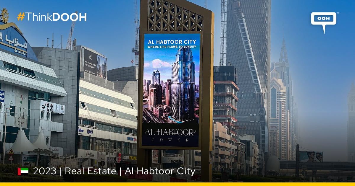 DOOH in Dubai to Gloat, Al Habtoor City, Life Flows to Luxury Naturally - INSITE OOH Media Platform