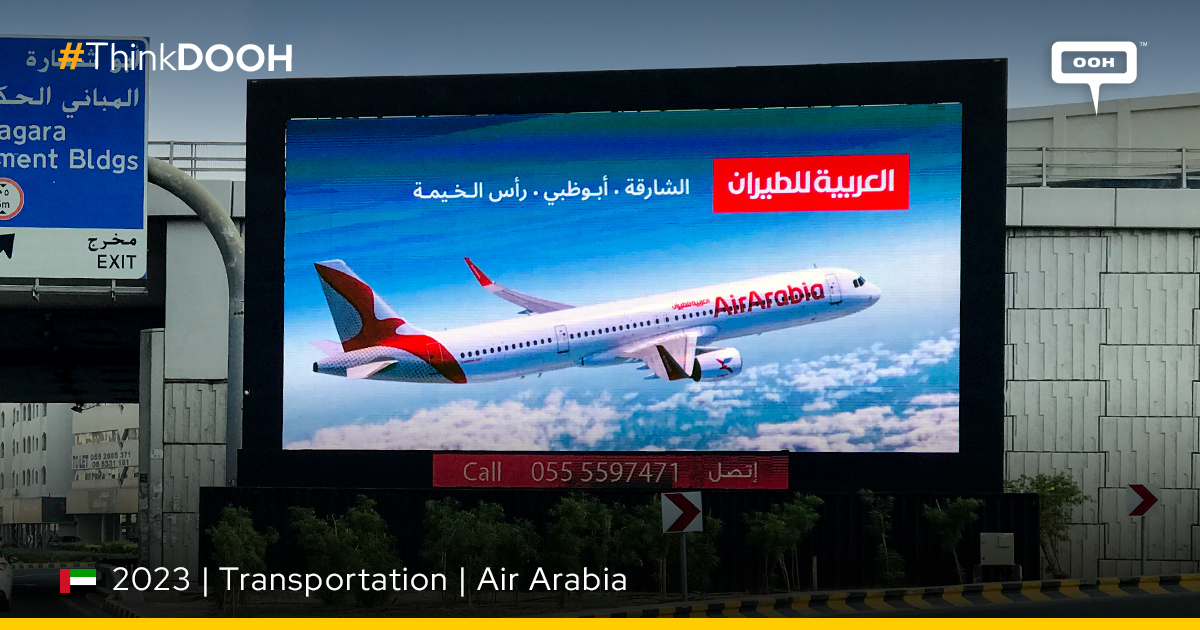 Air Arabia Affordable Flights to Visit the UAE's Outdoor Billboards ...