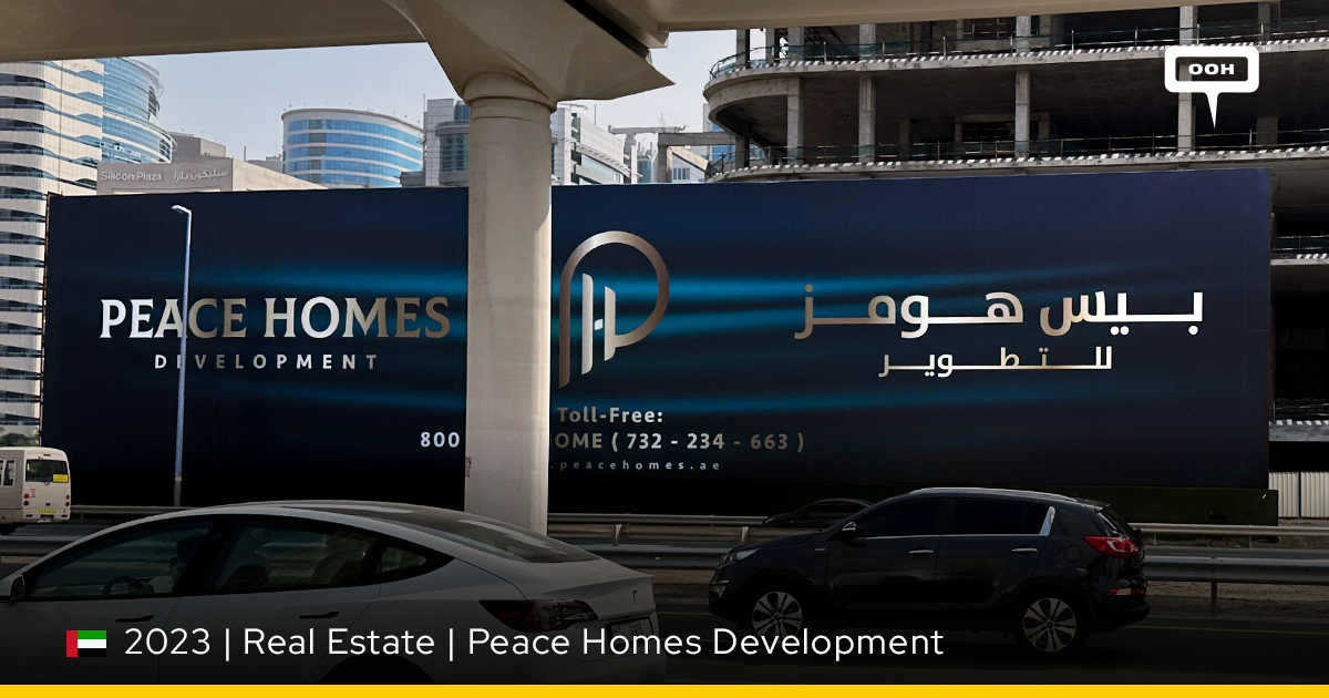 Dubai’s Out-of-Home Displays the Toll-Free Peace Homes Development ...