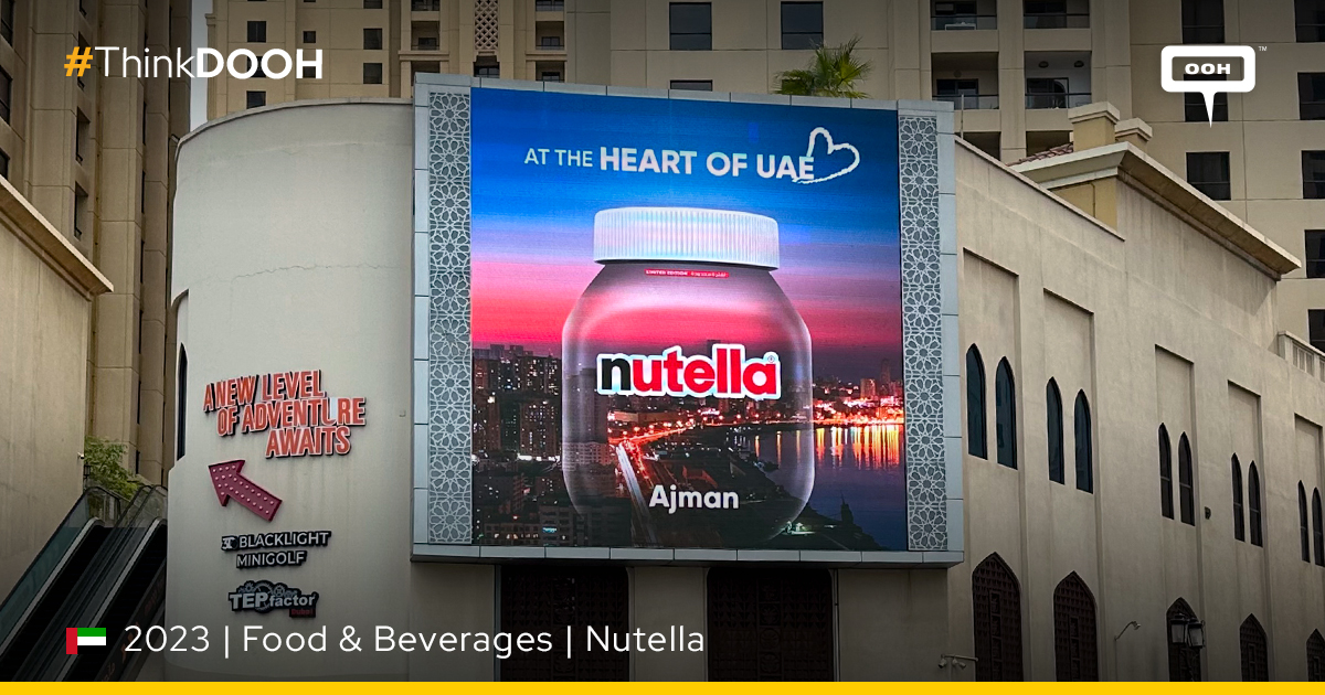 Nutella's "At the Heart of the UAE" Edition on a Spectacular OOH ...