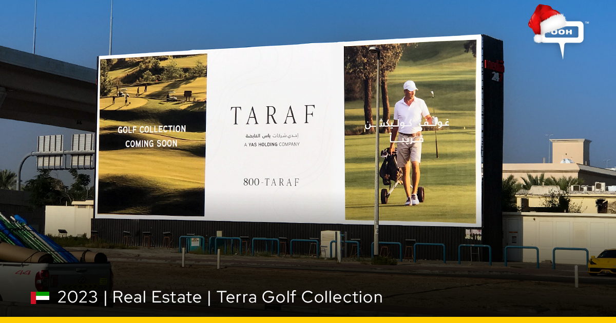 Billboards in the City of Dubai Display The Coming Soon Terra Golf ...