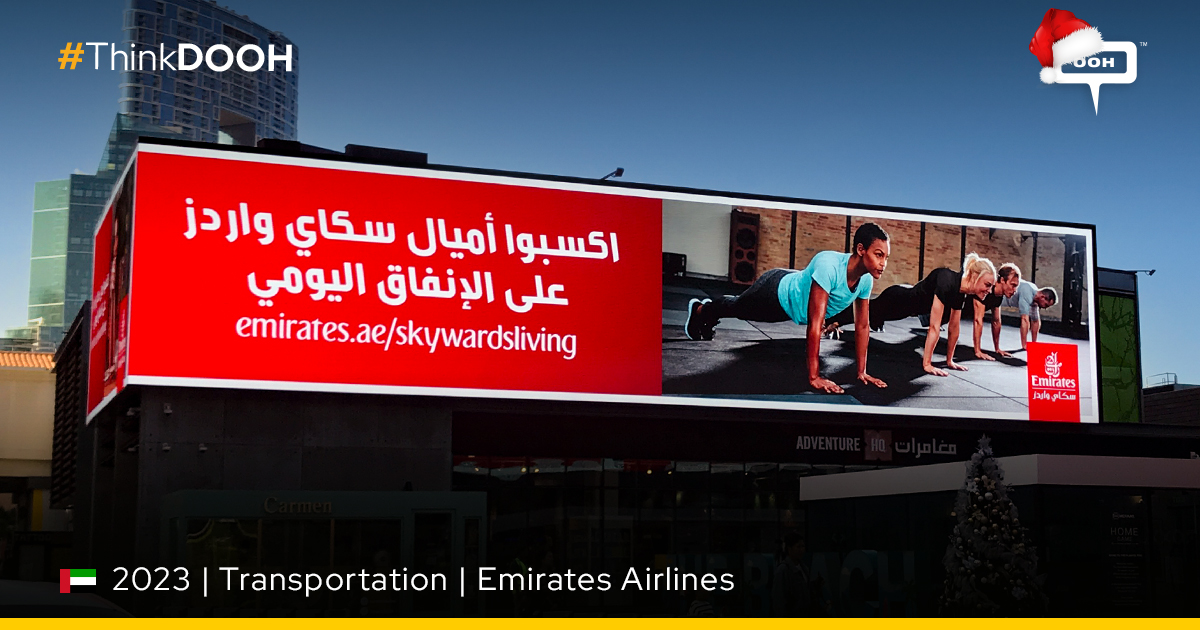 Fly Better to North America with Emirates Airlines, DOOH Campaign to ...