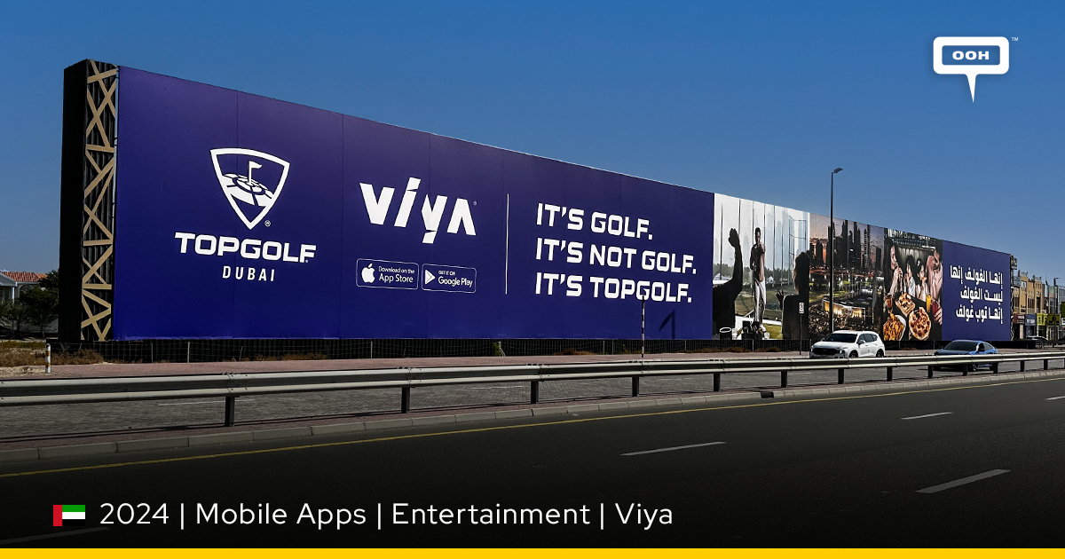 Sprawling Entertainment by Viya & Top Golf's OOH Campaign in Dubai's ...