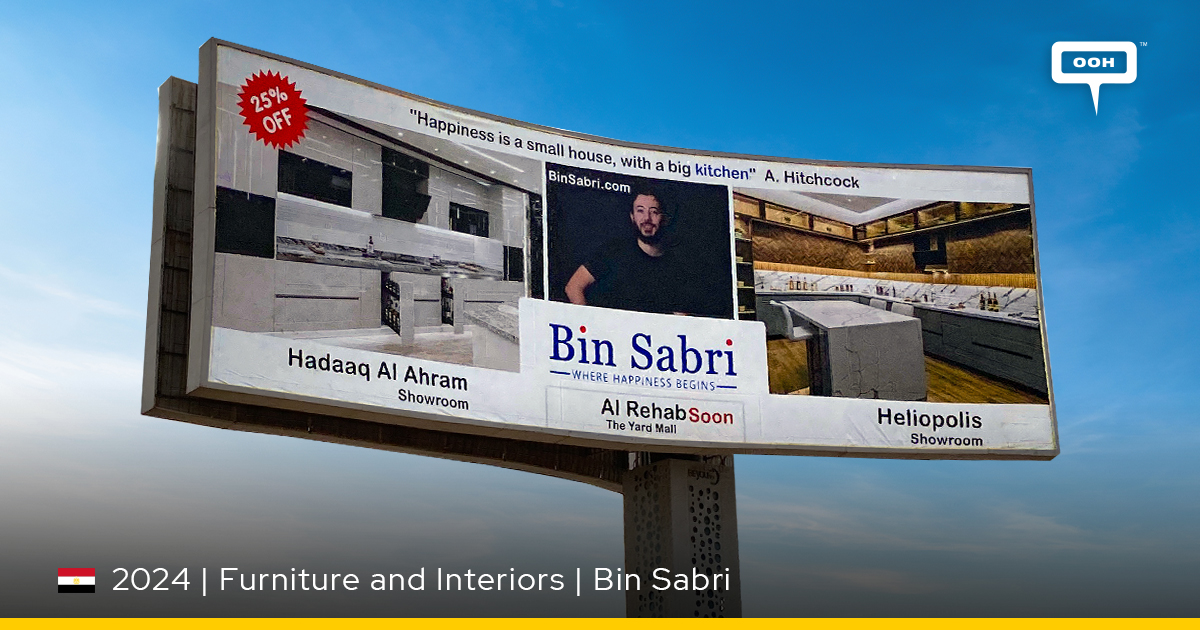 Bin Sabri's New OOH Campaign Paves the Way for a New Showroom in Cairo ...