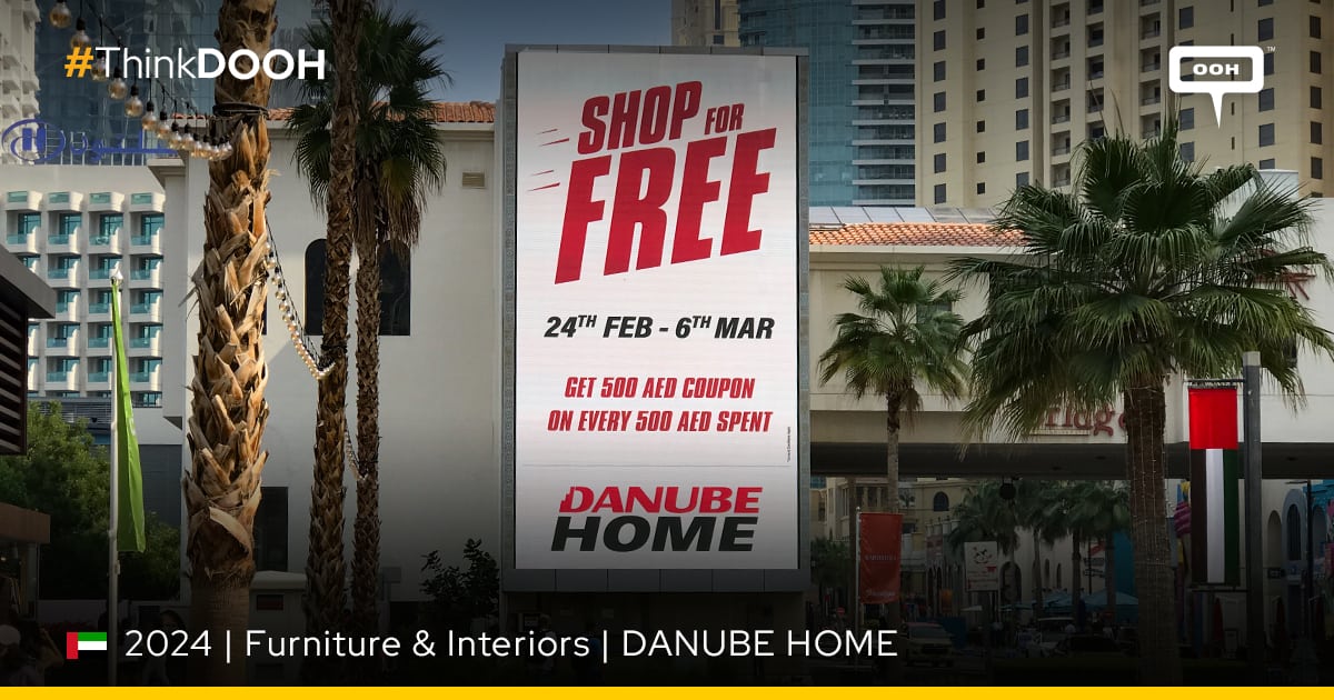 Danube Home's Outdoor Campaign in Emirates Offers Free Shopping ...