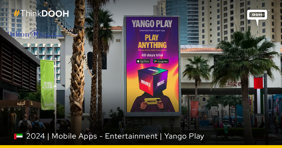Entertainment is One Step Away, Yango Play's Latest OOH in Dubai ...