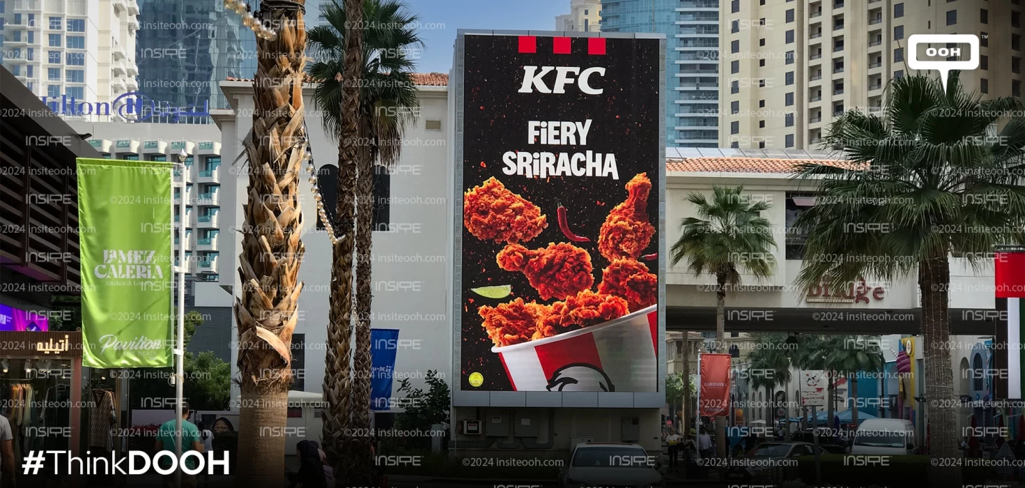 KFC's D/OOH Campaign in the UAE for the Fiery Sriracha Chicken for An ...