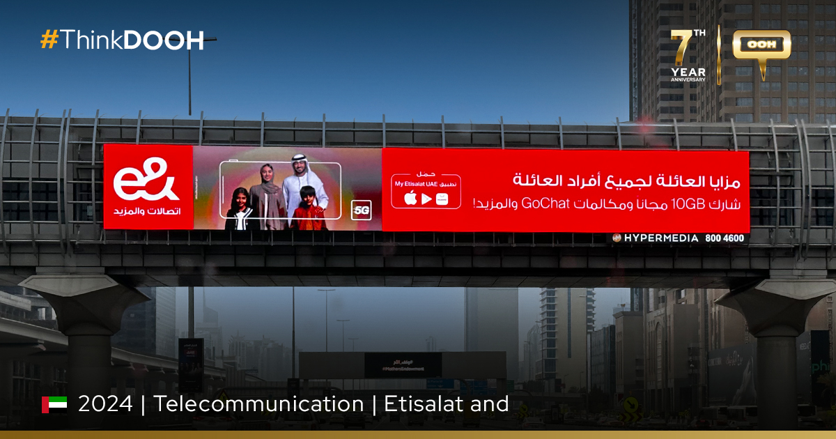 Etisalat and to Value Family with Their Benefits to Everyone on UAE's OOH - INSITE OOH Media ...