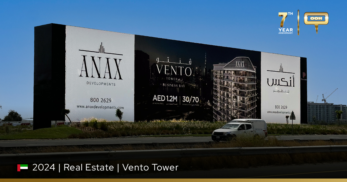 Anax Developments' Vento Tower Captures Dubai on Billboards - INSITE ...