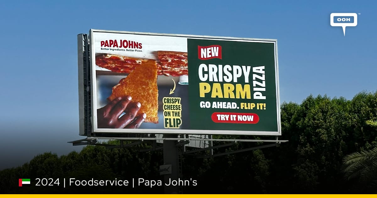 Papa John’s New Crispy PARM Delight on Billboards, FLIP for Flavor ...