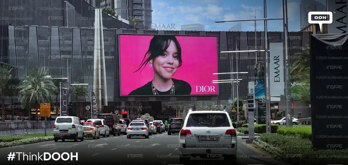 Jenna Ortega's Enchanting Role in Dior's 'Rose des Vents' DOOH Campaign - INSITE OOH Media Platform